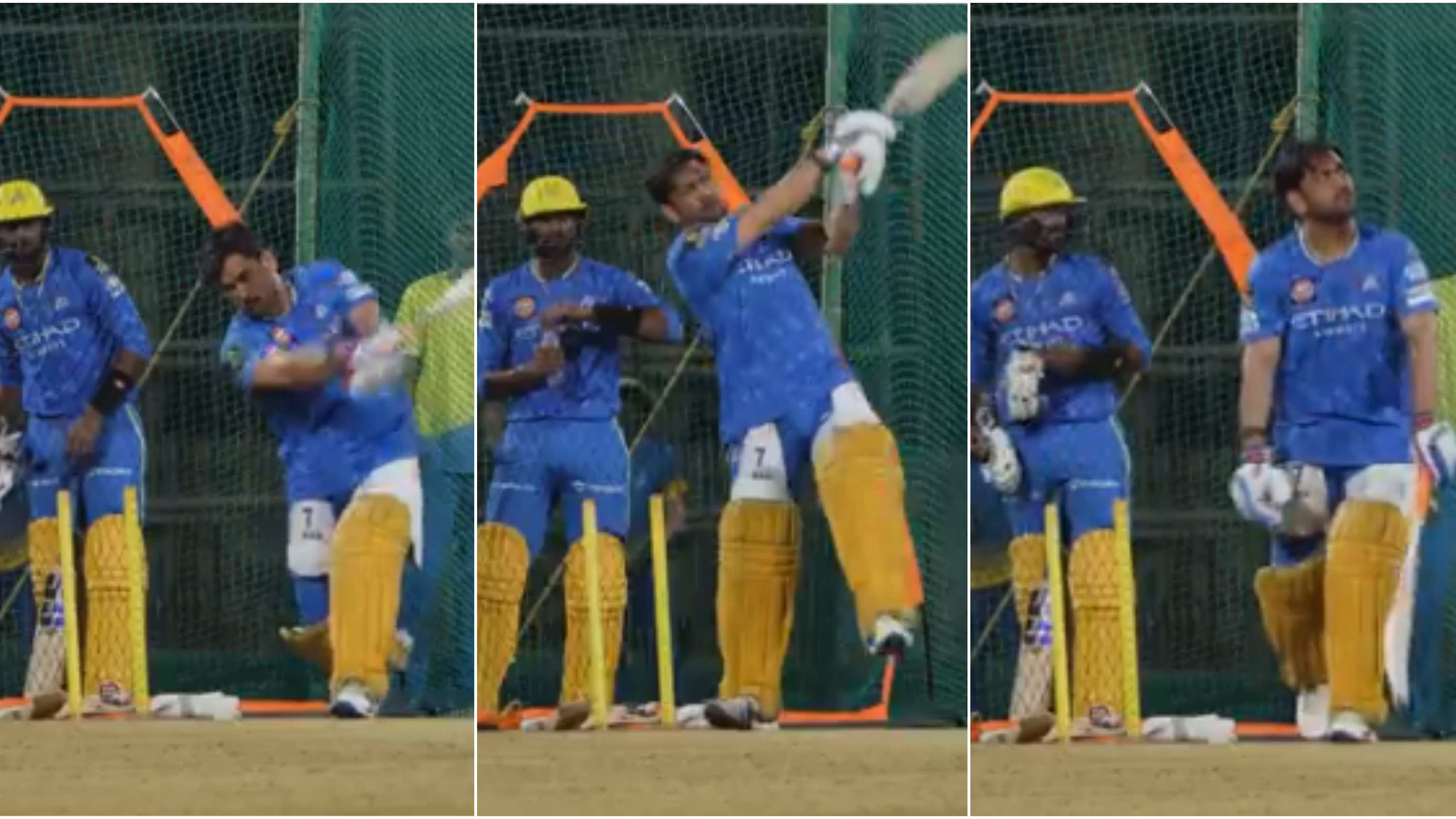 IPL 2025: WATCH - MS Dhoni slams massive sixes on Day 1 of CSK's pre-season camp in Chennai