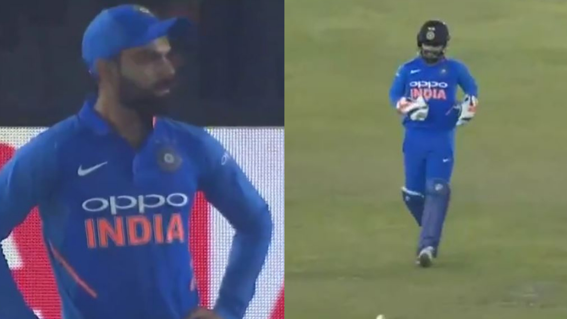 IND v AUS 2019: WATCH – Virat Kohli gives an exasperated look after Rishabh Pant misses a Dhoni ...