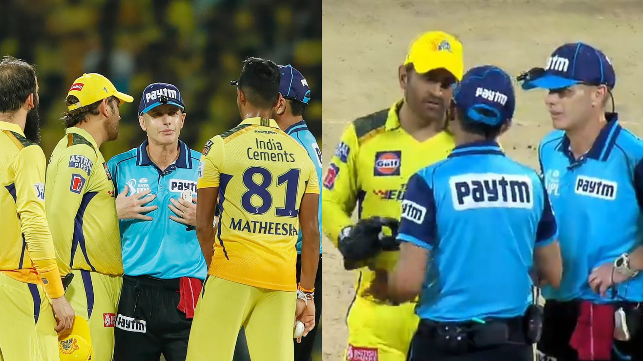 IPL 2023 WATCH MS Dhoni Argues With Umpires Regarding Matheesha IPL 2023 WATCH MS Dhoni Argues With Umpires Regarding Matheesha