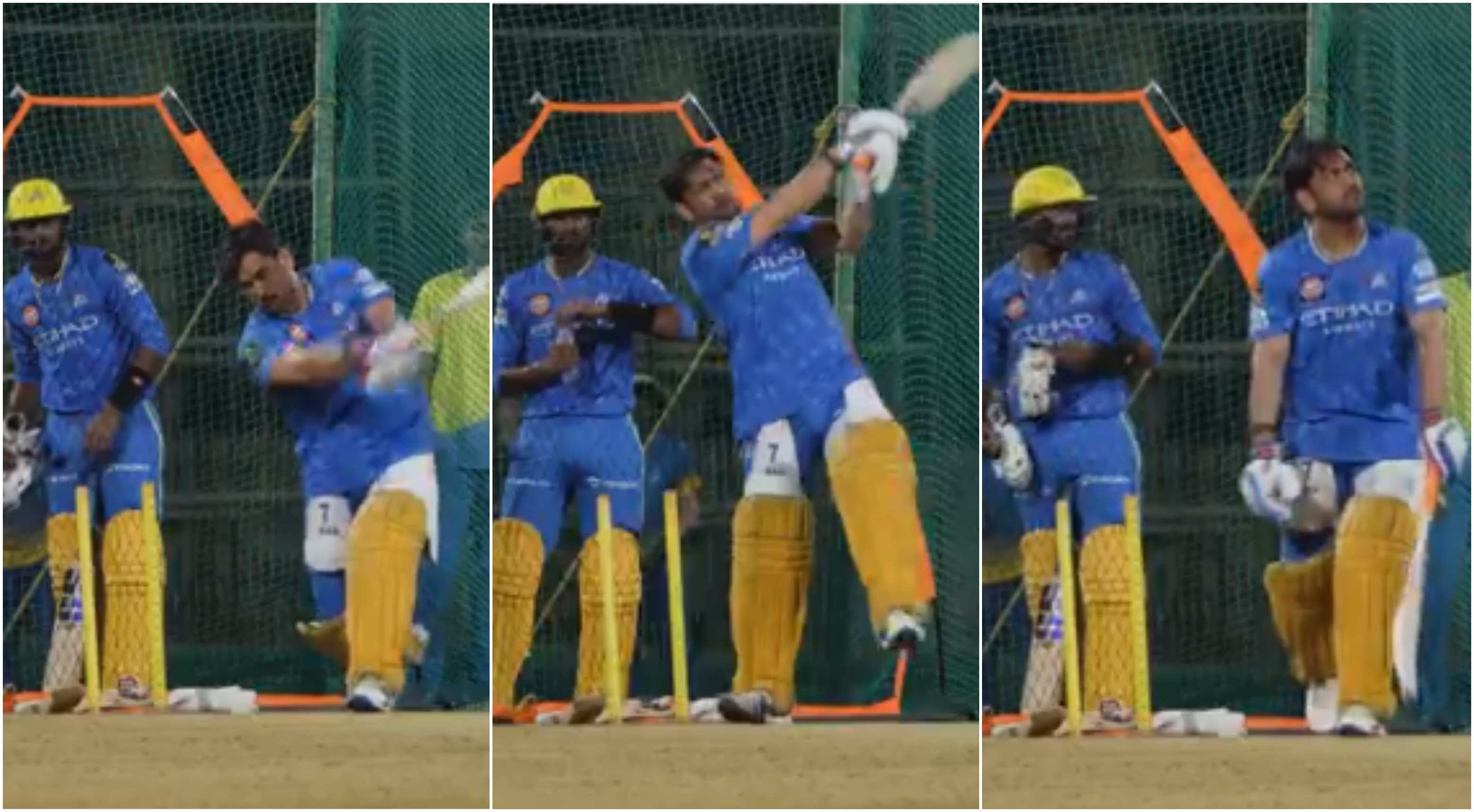 IPL 2025: WATCH - MS Dhoni slams massive sixes on Day 1 of CSK's pre-season camp in Chennai
