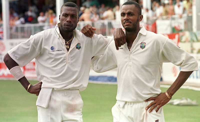 Cricket West Indies shares photo of Sir Curtly Ambrose and Courtney ...