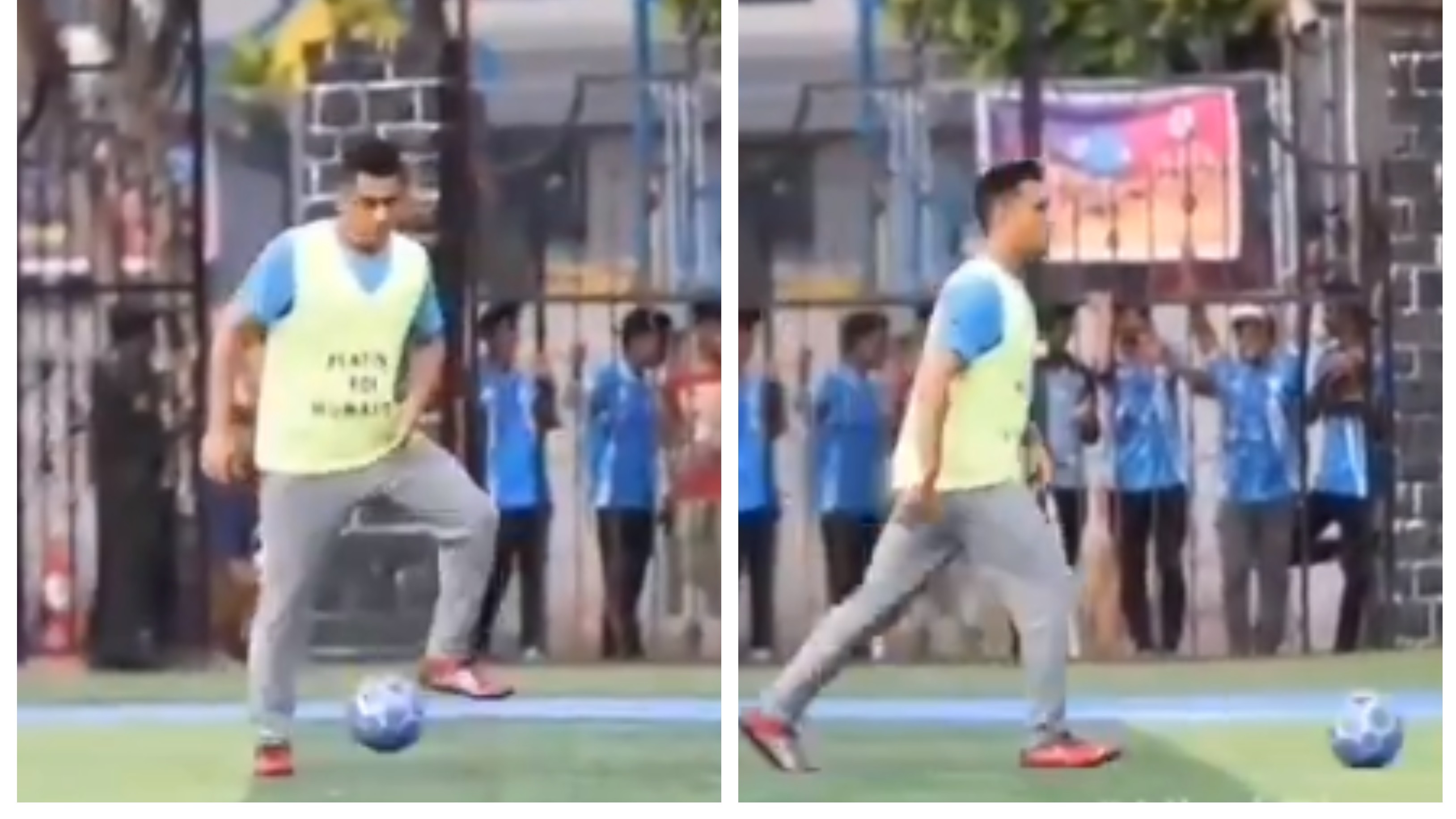 WATCH: MS Dhoni enjoys game of football with Bollywood star Arjun Kapoor