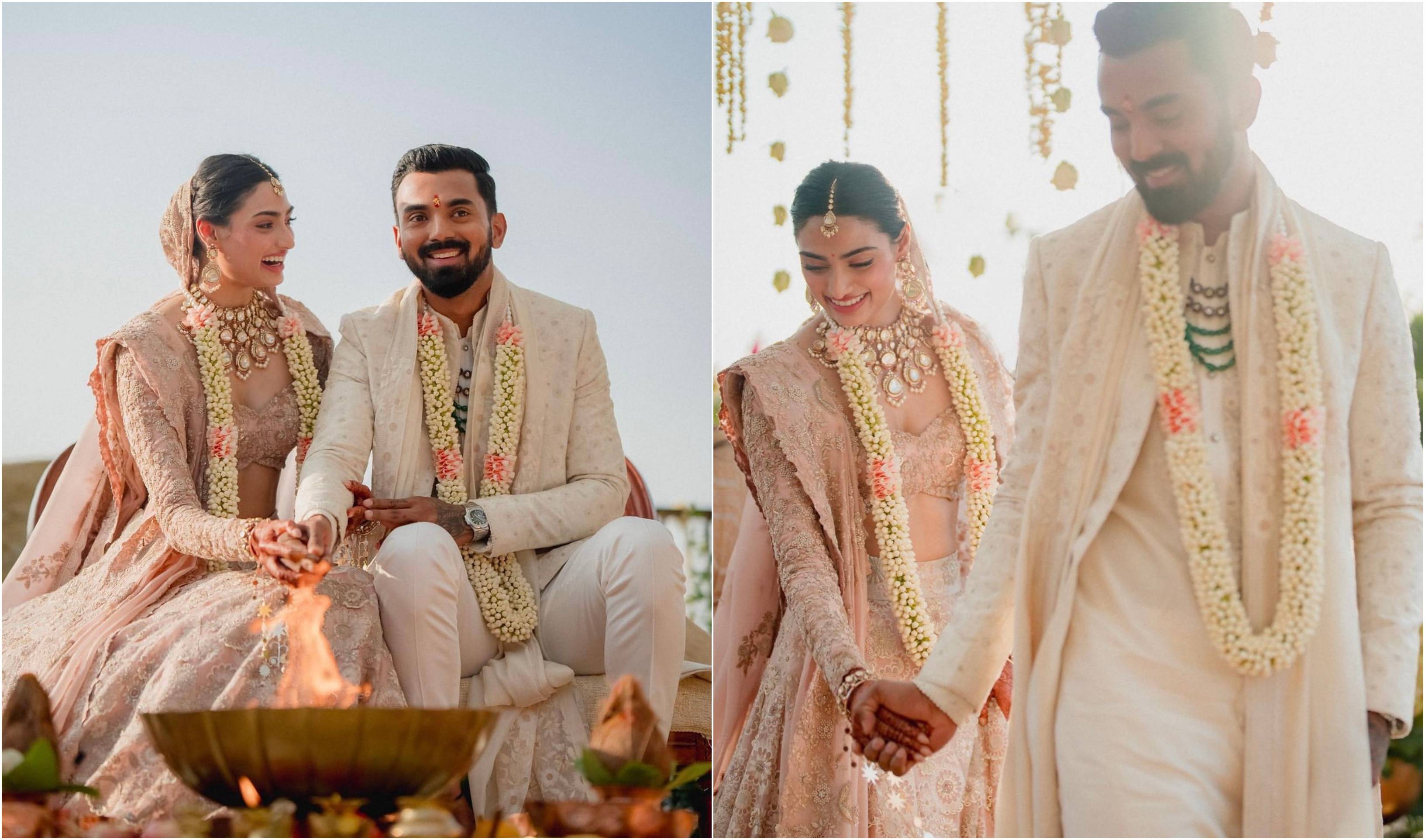 KL Rahul Athiya Shetty Tie Marriage Knot Share Wedding Pictures On