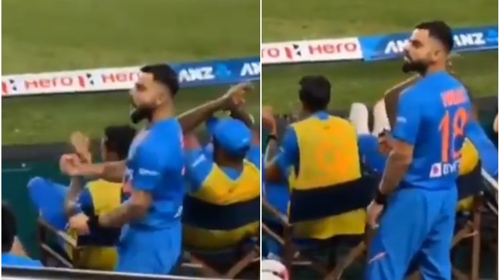NZ v IND 2020: WATCH - Virat Kohli getting pumped up during India's chase in super over