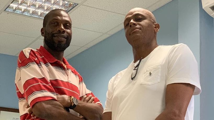 Cricket West Indies shares photo of Sir Curtly Ambrose and Courtney ...